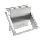 Deep Rectangular Trash Ring with Lid and Engraved Icon